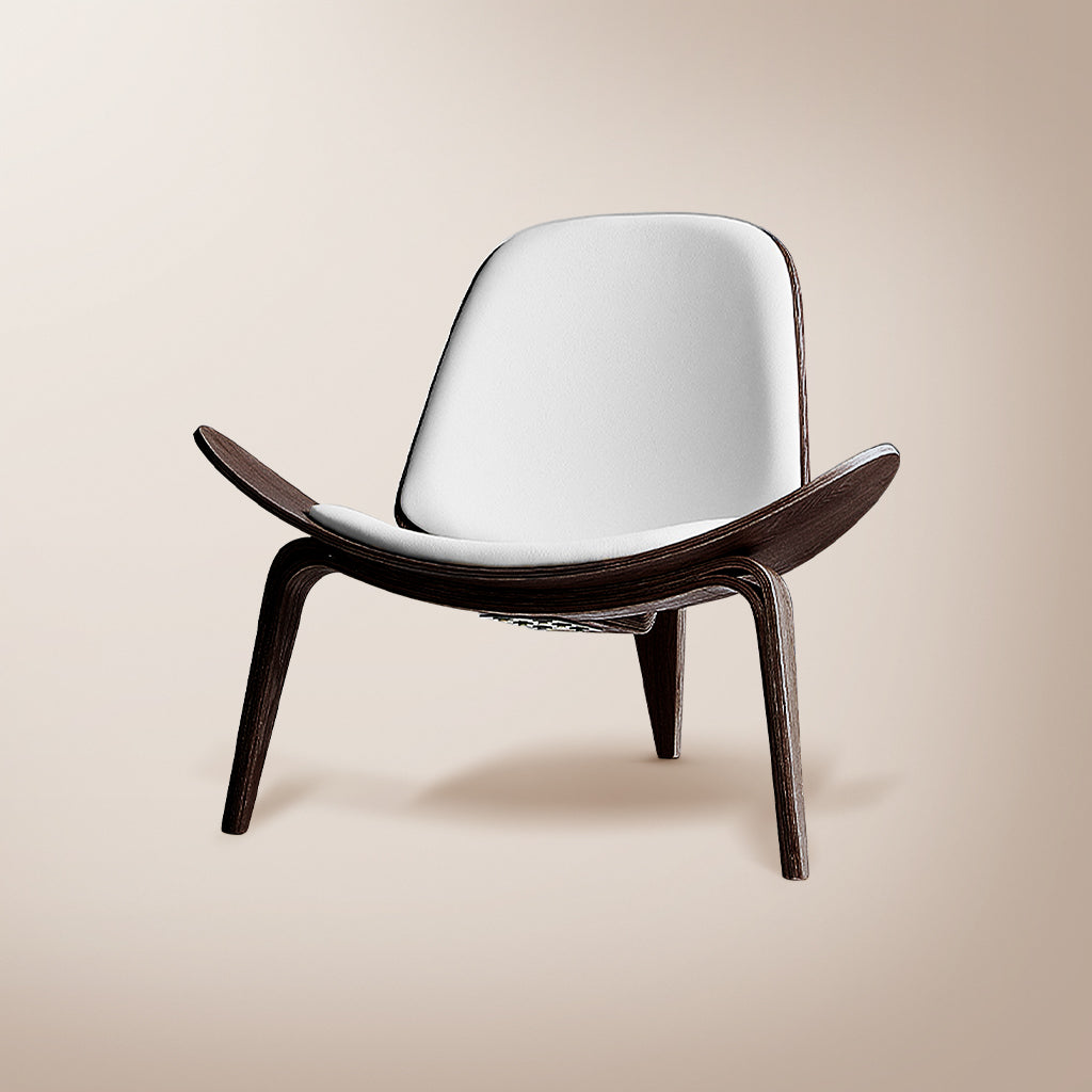 Wooden Mid Century Modern Molded Plywood Seat of the Shell Chair ...